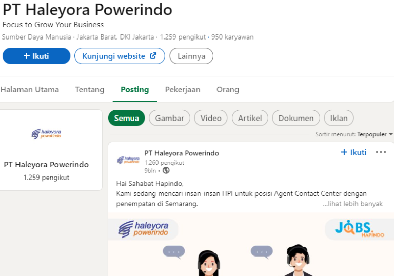 Cek PT. Haleyora Powerindo Penipuan Loker atau Tidak?