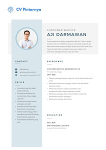 10 Contoh CV Lamaran Kerja Berbagai Profesi Design Menarik